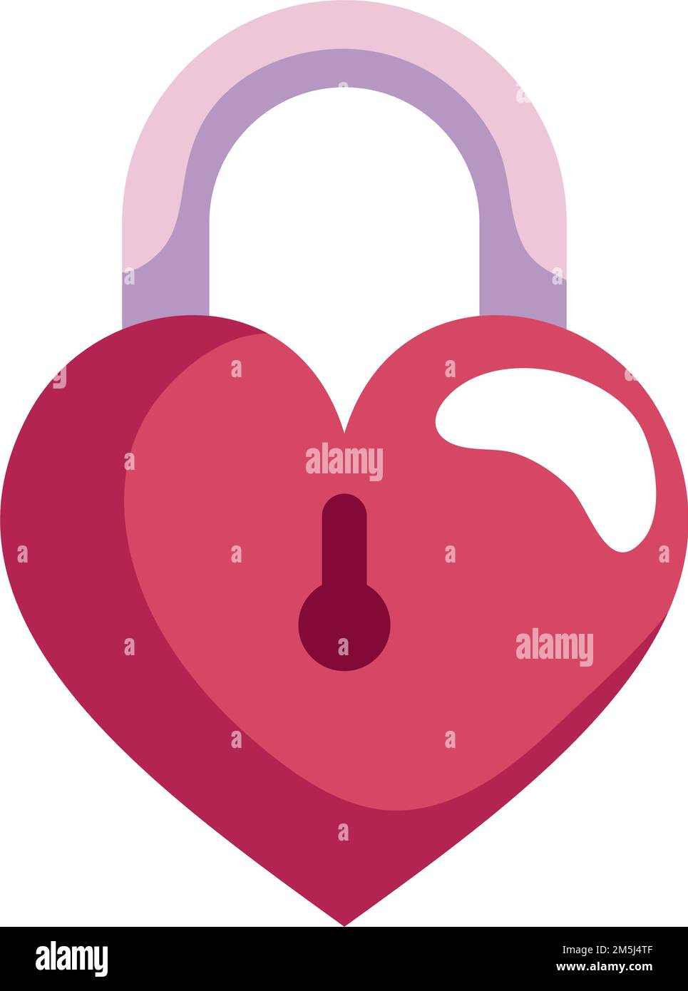 heart love padlock Stock Vector Image & Art - Alamy