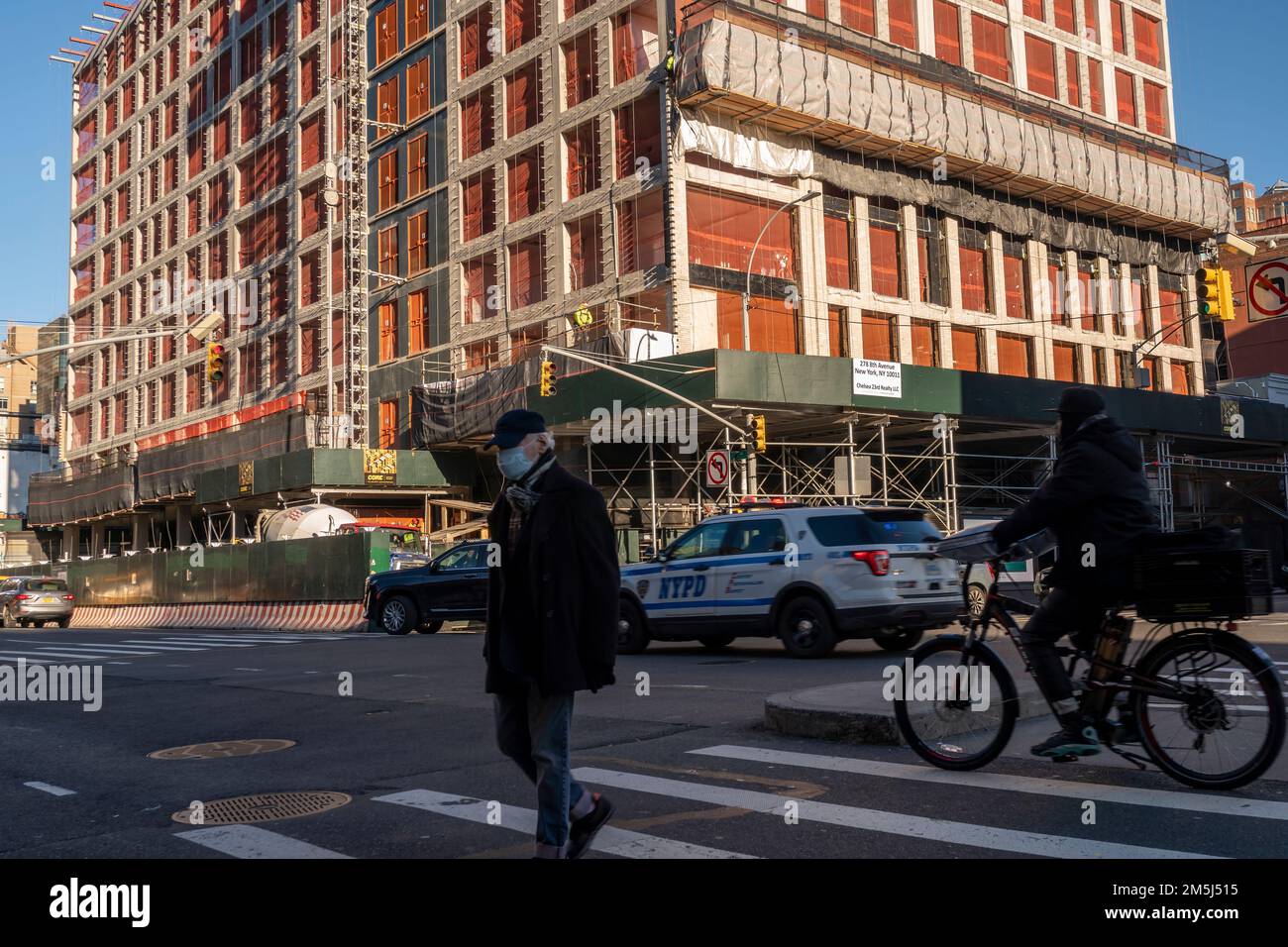 Construction of senior affordable housing in Chelsea in New York on ...
