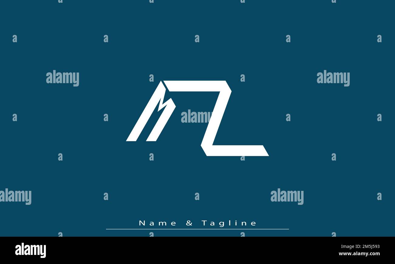 Alphabet letters Initials Monogram logo MZ , ZM Stock Vector Image ...