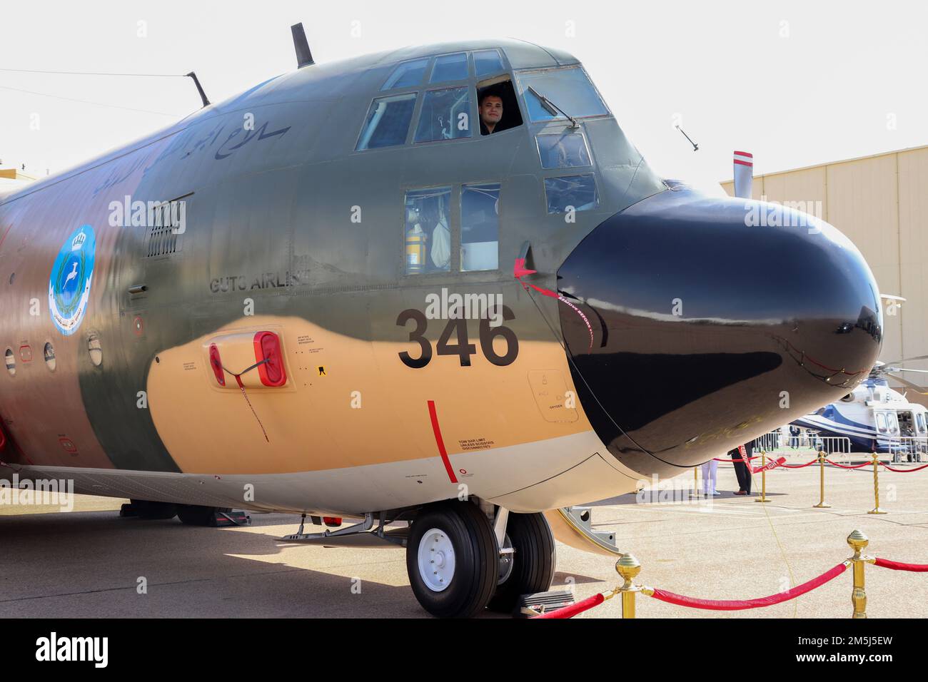 Aqaba, Jordan : Lockheed C-130H plane for Jordanian Army Stock Photo ...