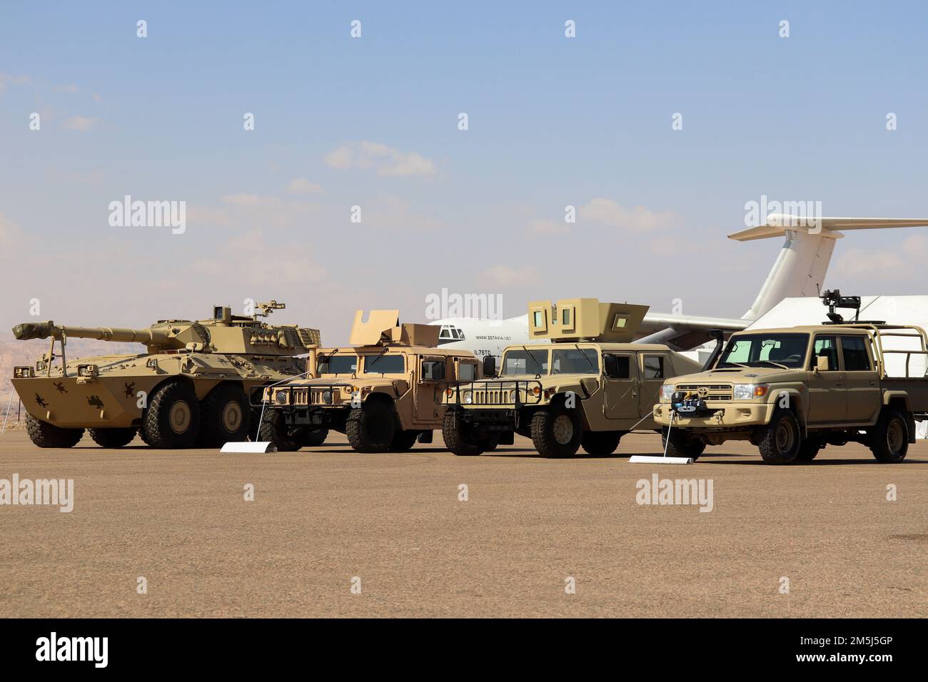Aqaba, Jordan - 2022 : Jordanian armored and military vehicles (Sofex ...