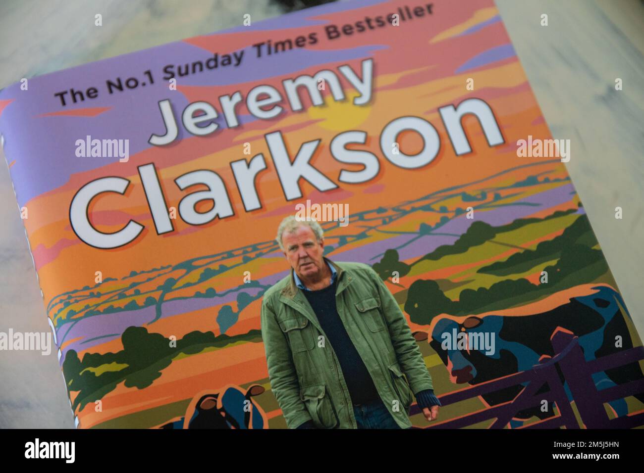 Durham, UK - 29th December 2022: Jeremy Clarkson's book Diddly Squat, a ...