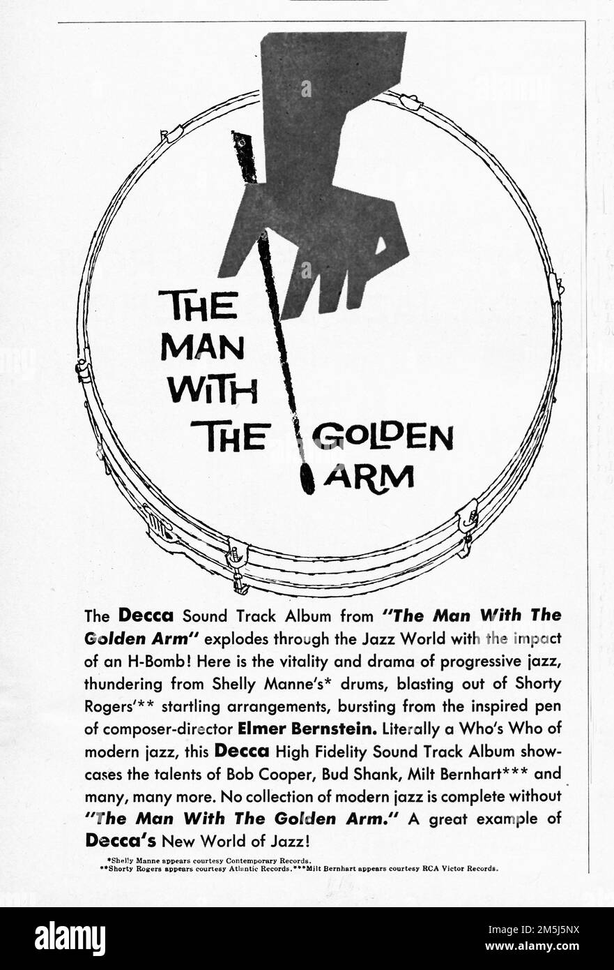 An advertisement from Decca Records advertising the jazz music sound ...