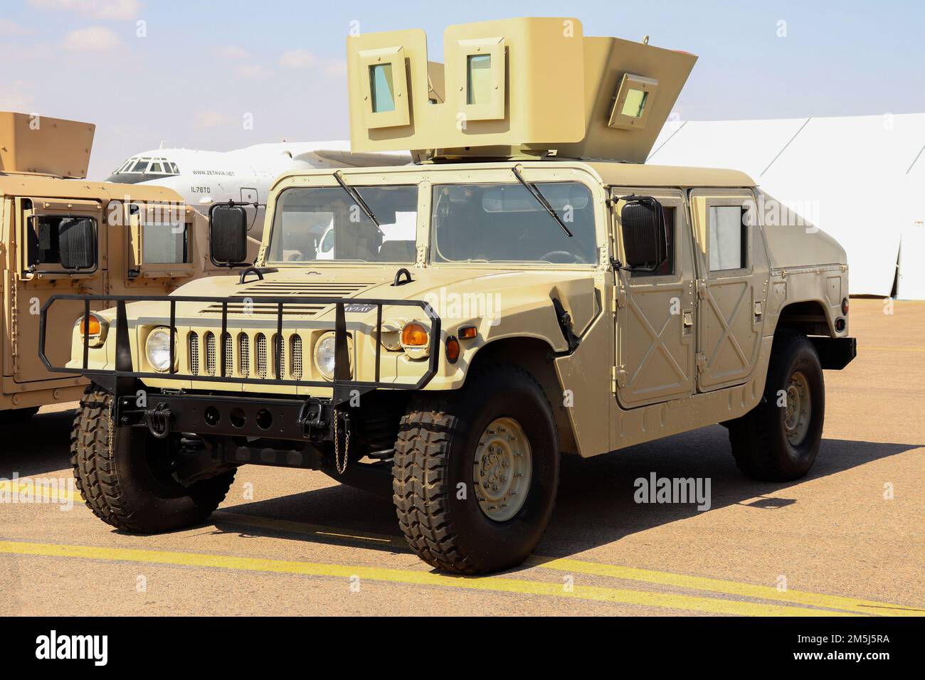 Aqaba, Jordan - 2022 : Jordanian armored and military vehicles (Sofex ...