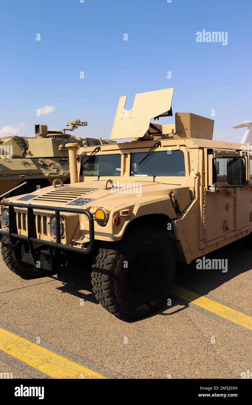 Aqaba, Jordan - 2022 : Jordanian armored and military vehicles (Sofex ...