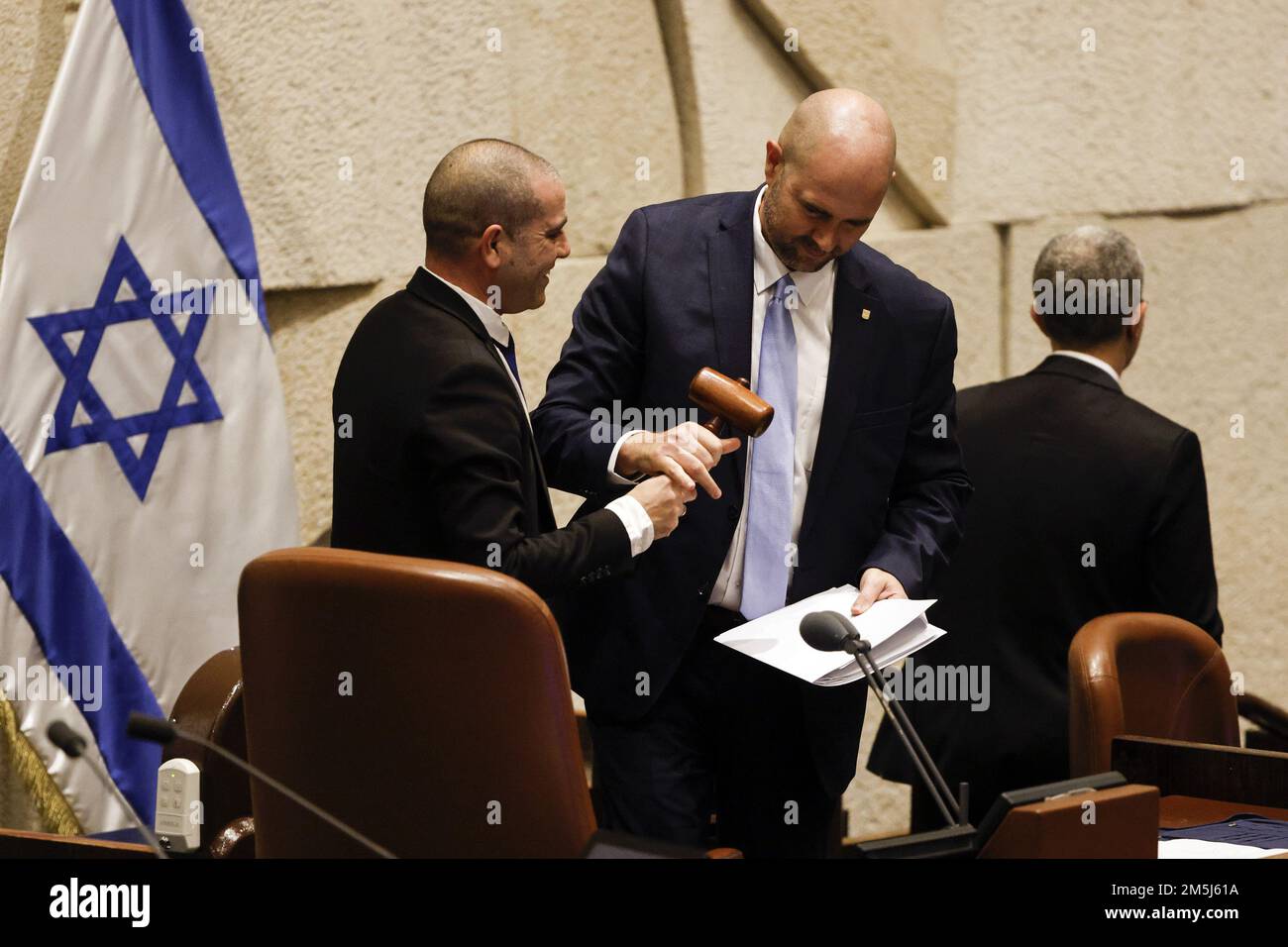 Jerusalem, Israel. 29th Dec, 2022. The new speaker of the Knesset, Amir ...