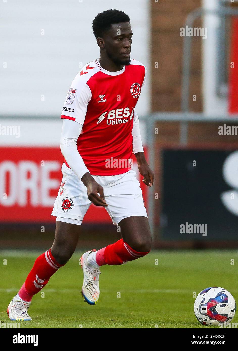 Fleetwood Town's Brendan Wiredu during the Sky Bet League One match at ...