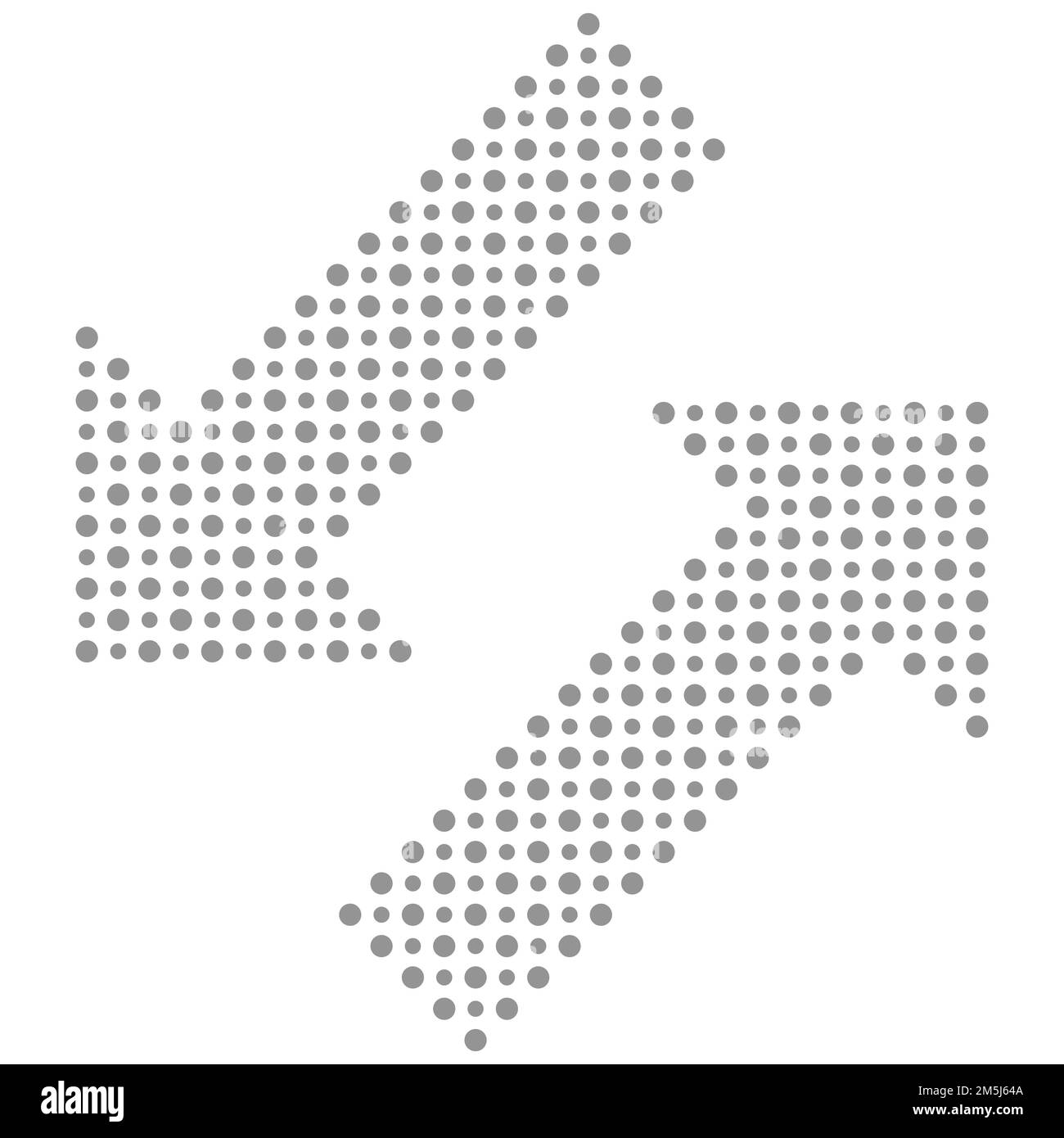 Fine vector dotted gray and white arrows. Elements for web, infographic ...