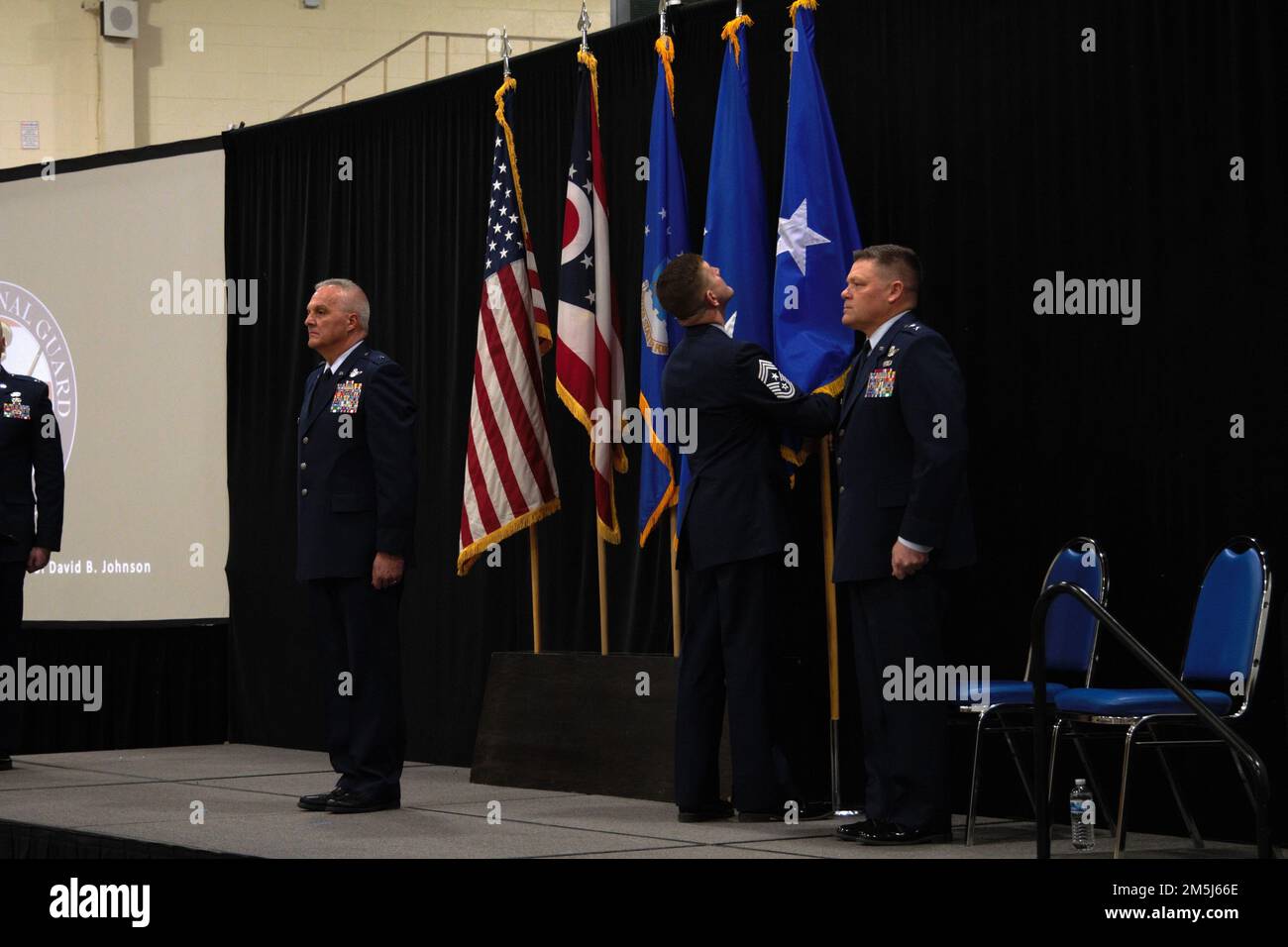 Col. David Johnson (left), new Ohio Air National Guard chief of staff ...