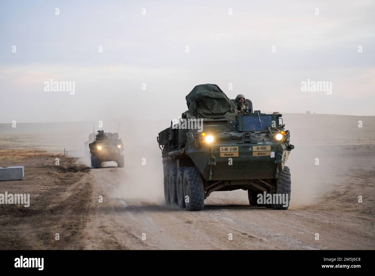 Strykers with 1st Battalion, 41st Infantry Regiment, 2nd Stryker ...