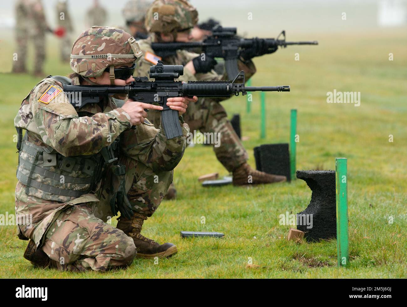 Oregon Army National Guard Soldiers test and zero there weapons during the 2022 Best Warrior ...