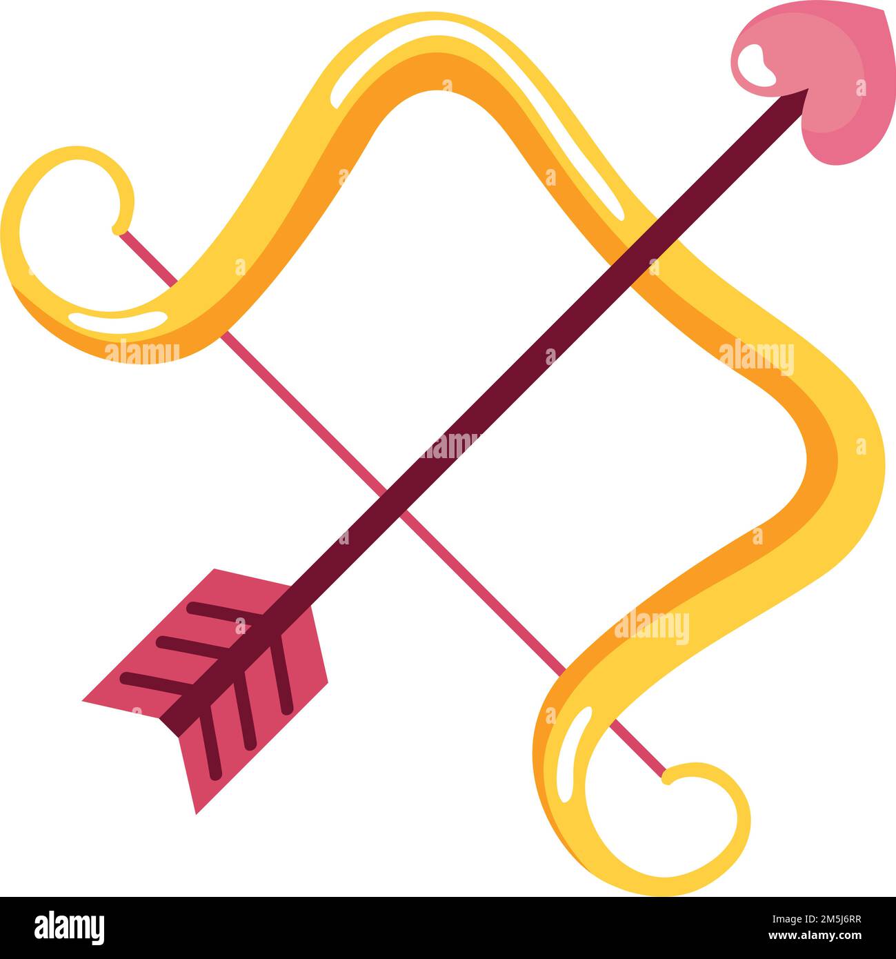 cupid arrow and arch Stock Vector Image & Art - Alamy