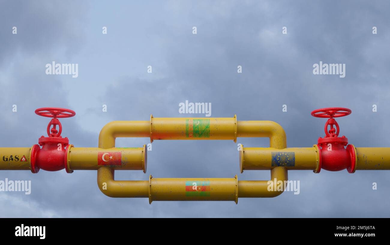 turkey gas pipeline to Turkmenistan and azerbaijan to Europe, Valve on ...