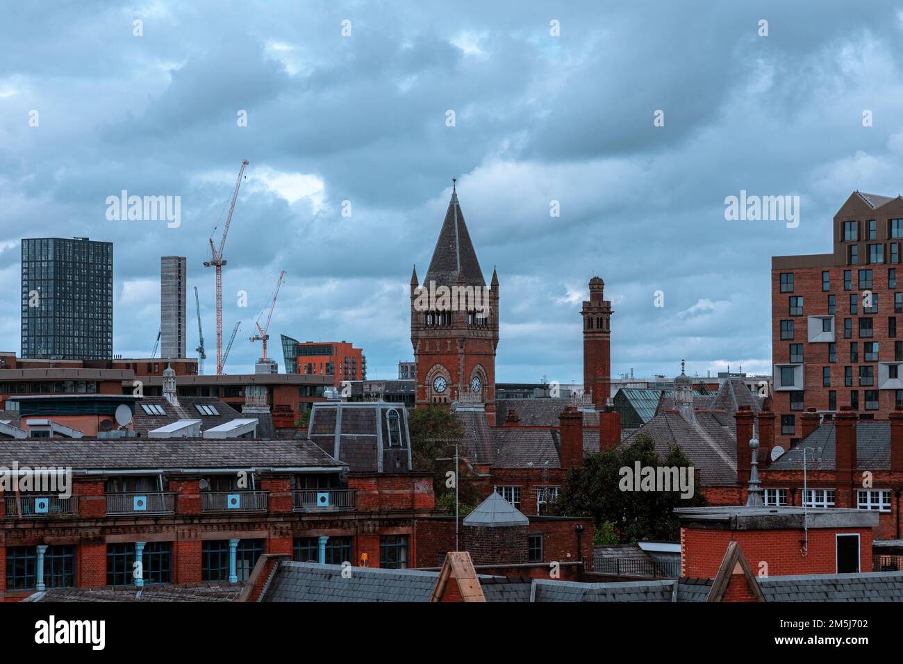The old, typical buildings of Manchester Stock Photo - Alamy