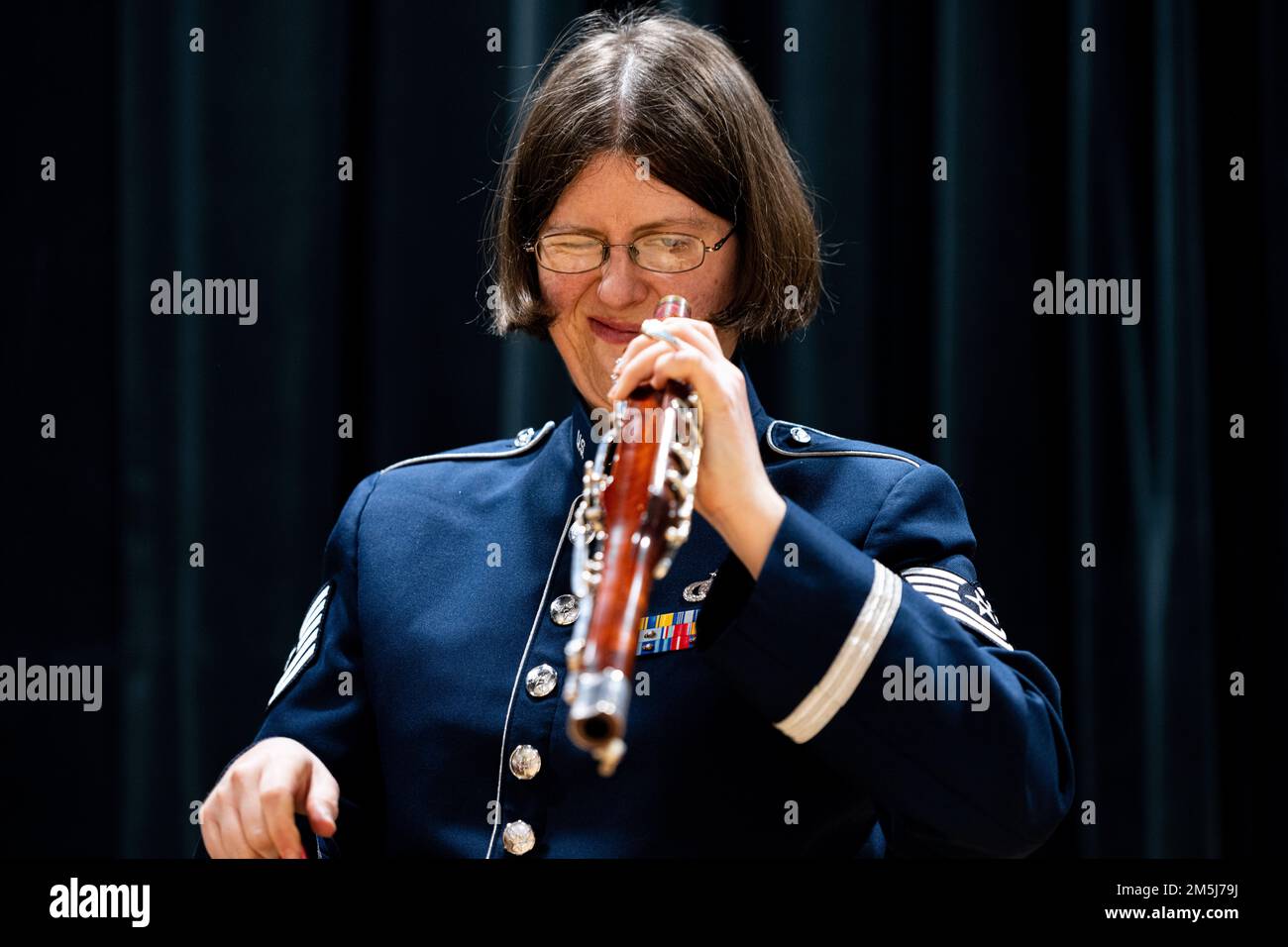 U.S. Air Force Tech. Sgt. Sarah Garing, a bassoonist for the Winds ...