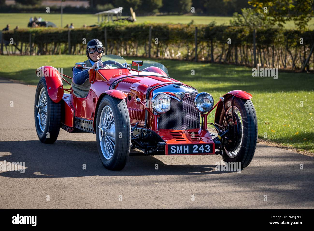 1936 Riley 12/4 ‘SMH 243’ at the Race Day Airshow held at Shuttleworth ...