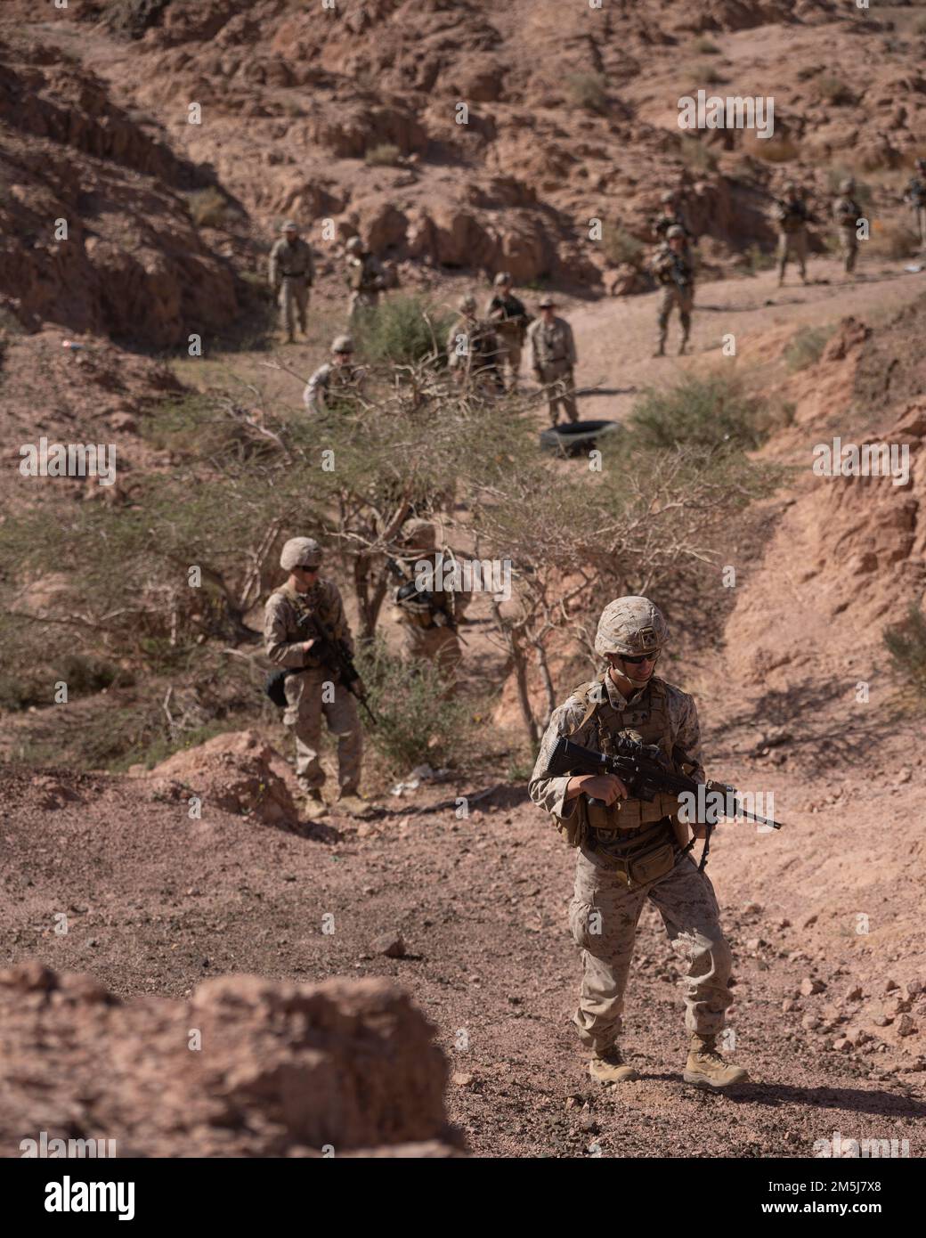 CAMP TITIN, Jordan (March 18, 2022) - Marines assigned to Fox Company ...