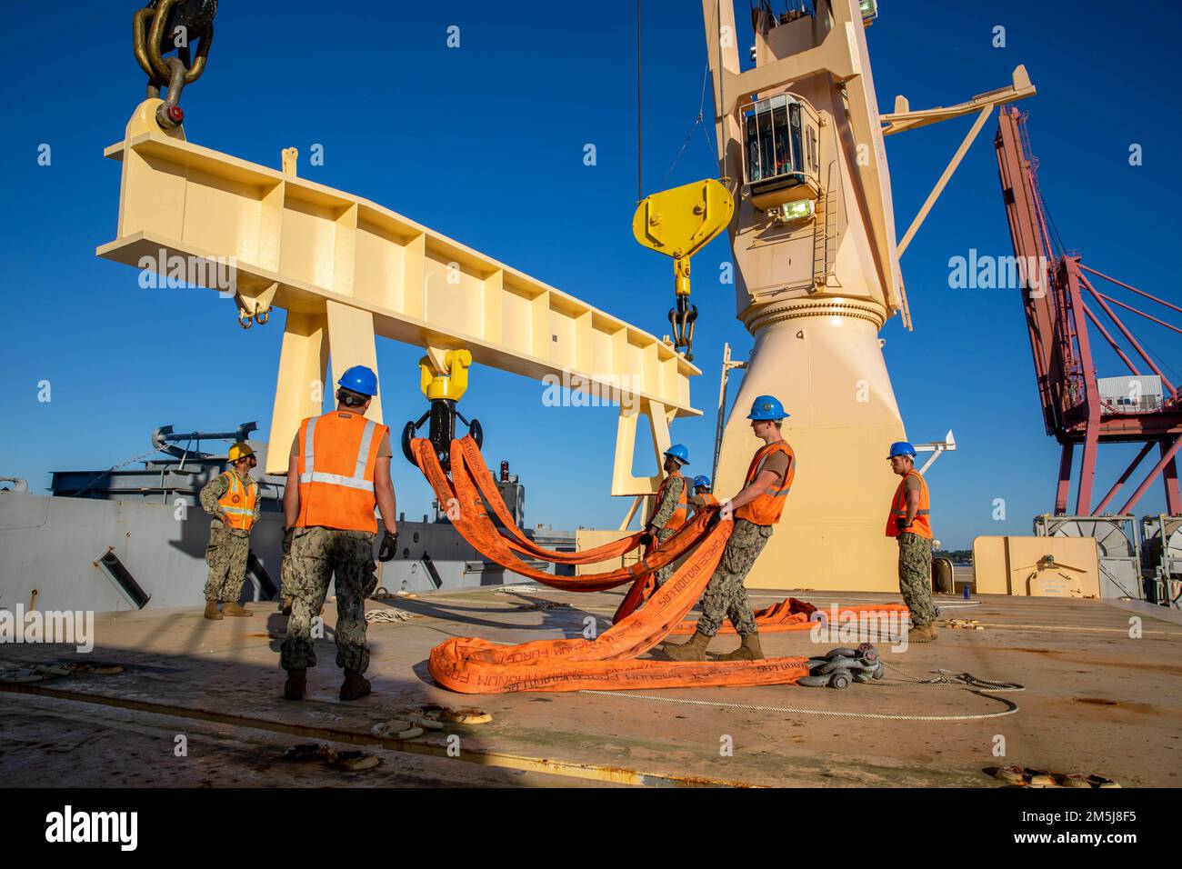 U.S. Navy Sailors with Navy Cargo Handling Battalion 1 and Navy Cargo ...