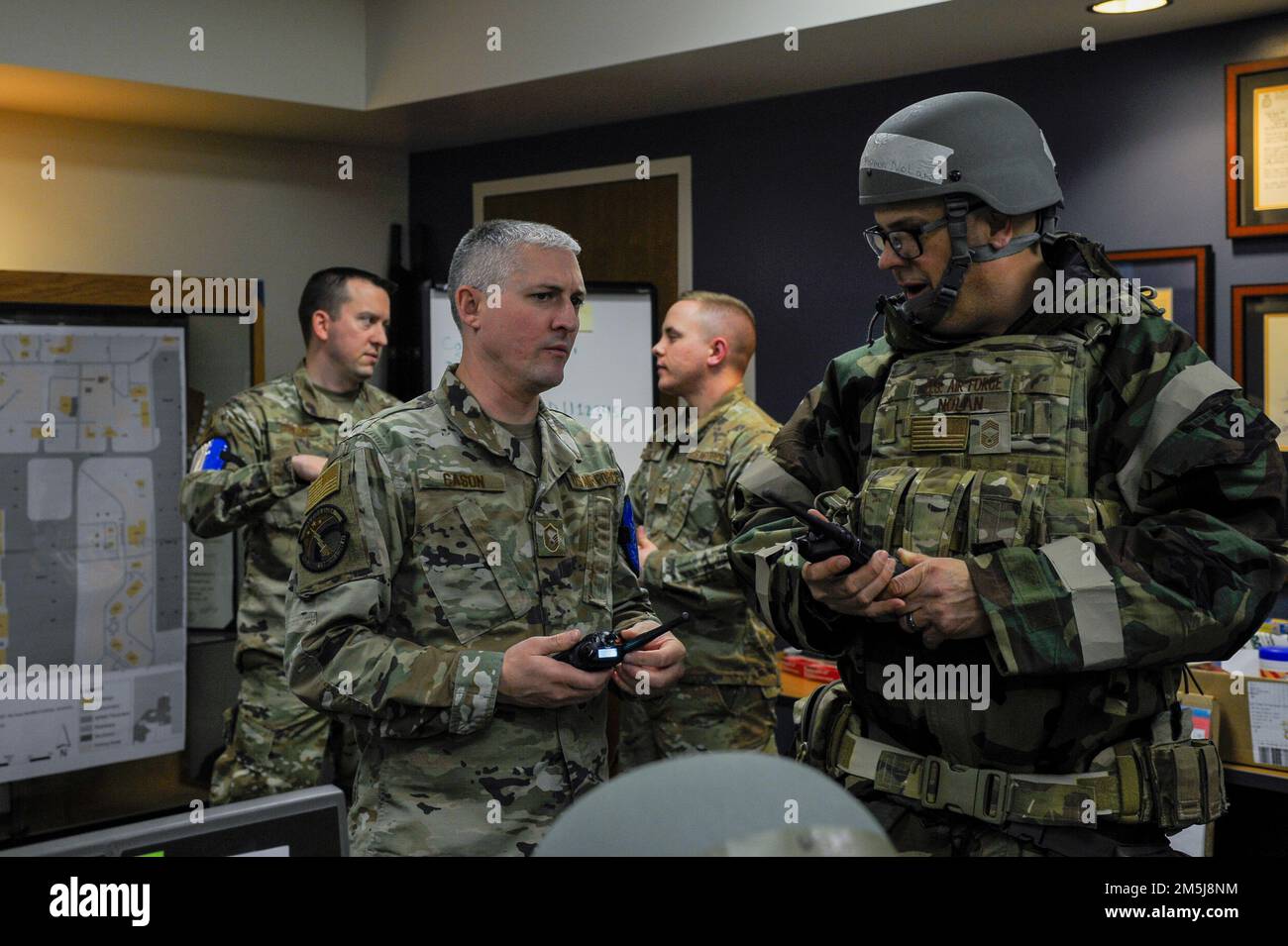 U.S. Air Force Air National Guardsmen assigned to the 242nd Combat ...