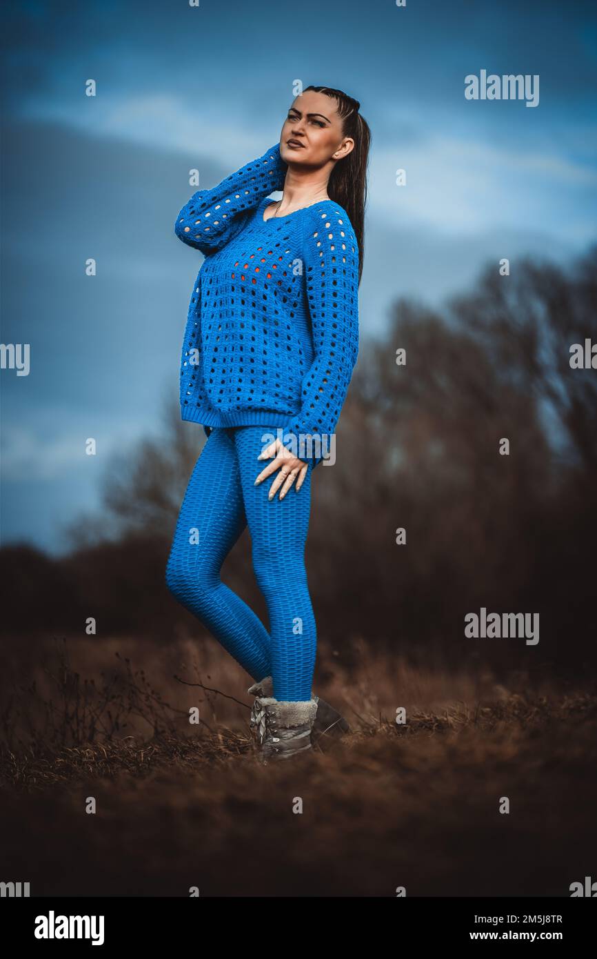 Beautiful Lady Possing Stock Photo - Alamy