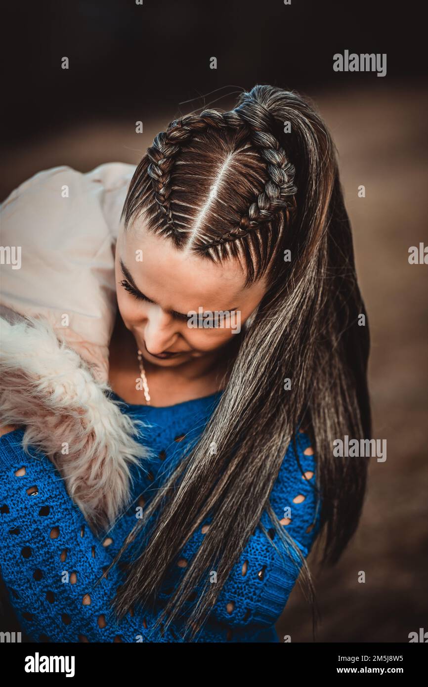 Beautiful Lady Possing Stock Photo - Alamy