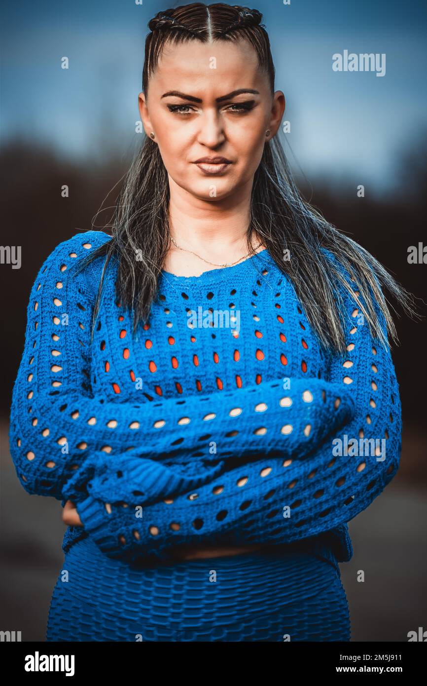 Beautiful Lady Possing Stock Photo - Alamy