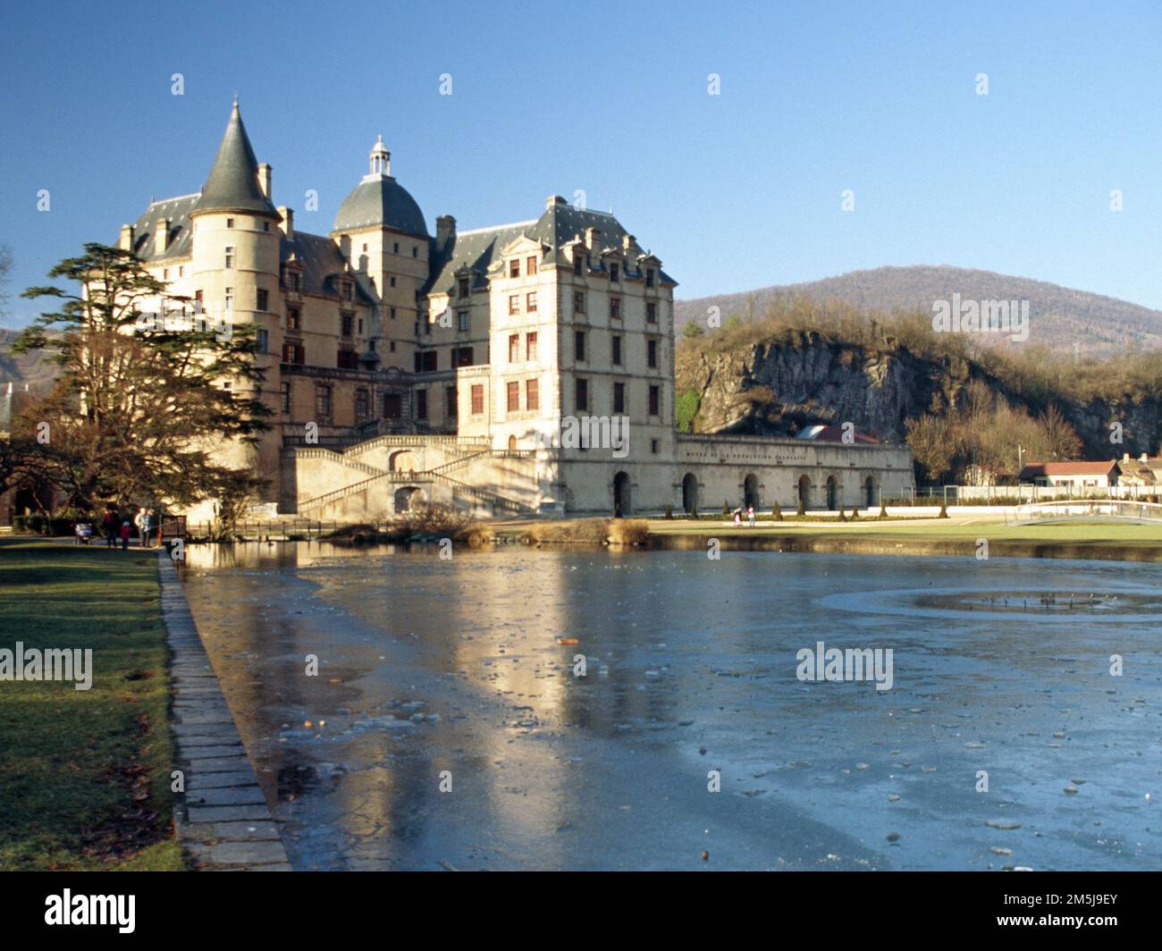 Vizille castle in winter Stock Photo - Alamy