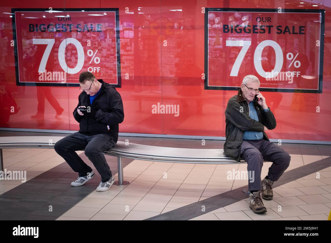 Shoppers in Whitley Bay in North Tyneside. Picture date: Thursday ...