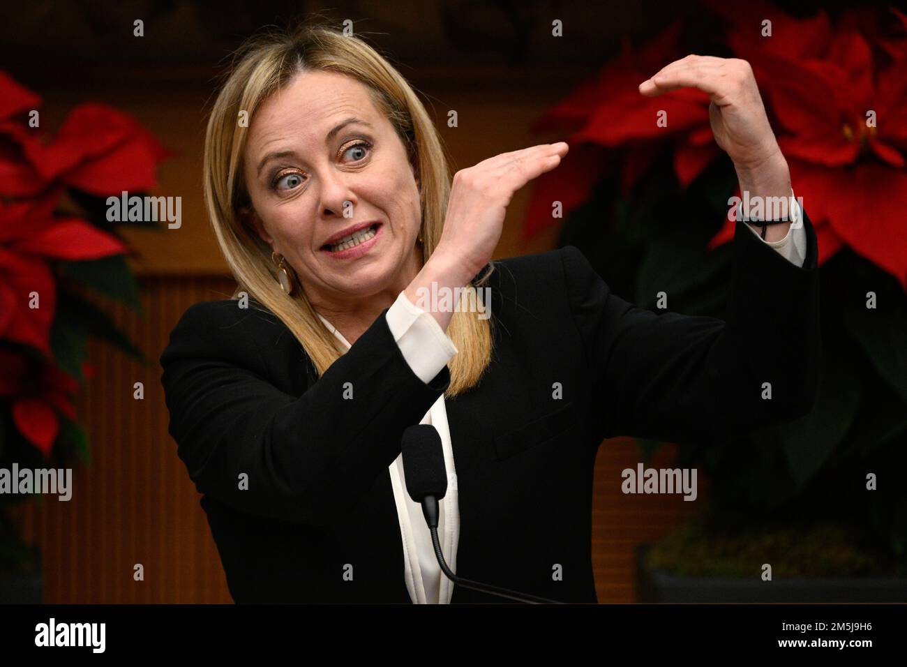 Rome, Italy. 29th Dec, 2022. Giorgia Meloni, Italy's prime minister ...