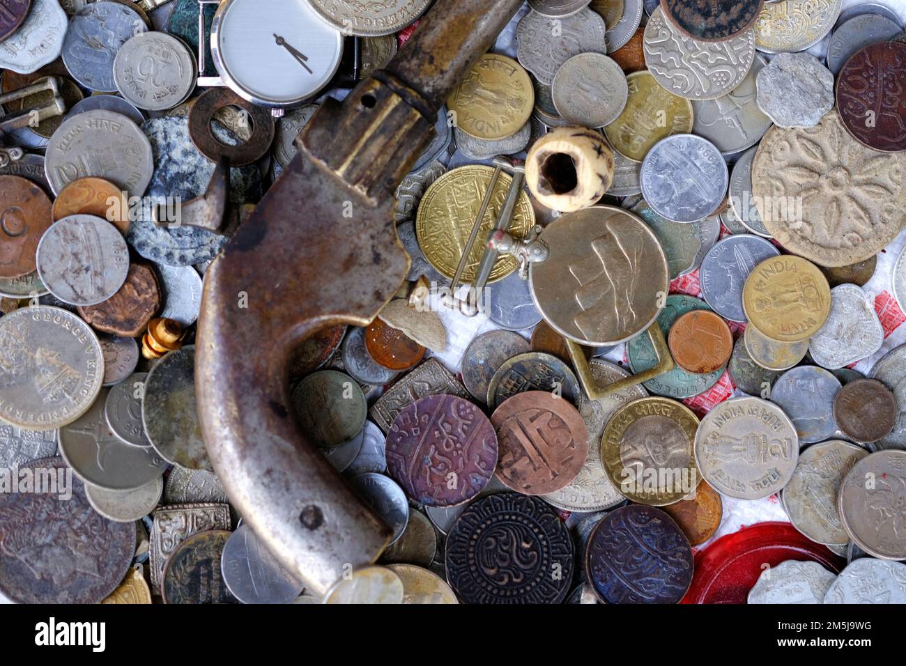 Ancient india coins hi-res stock photography and images - Alamy