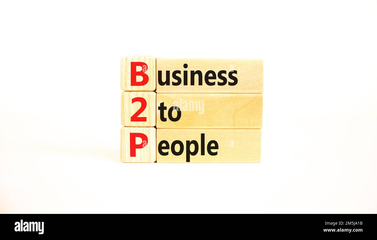 B2P business to people symbol. Concept words B2P business to people on ...
