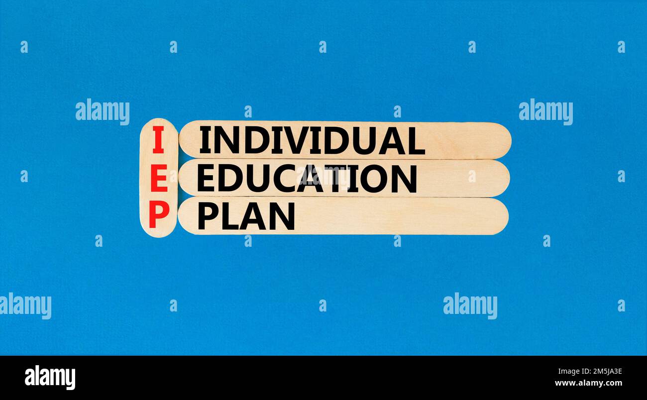 IEP individual education plan symbol. Concept words IEP individual ...
