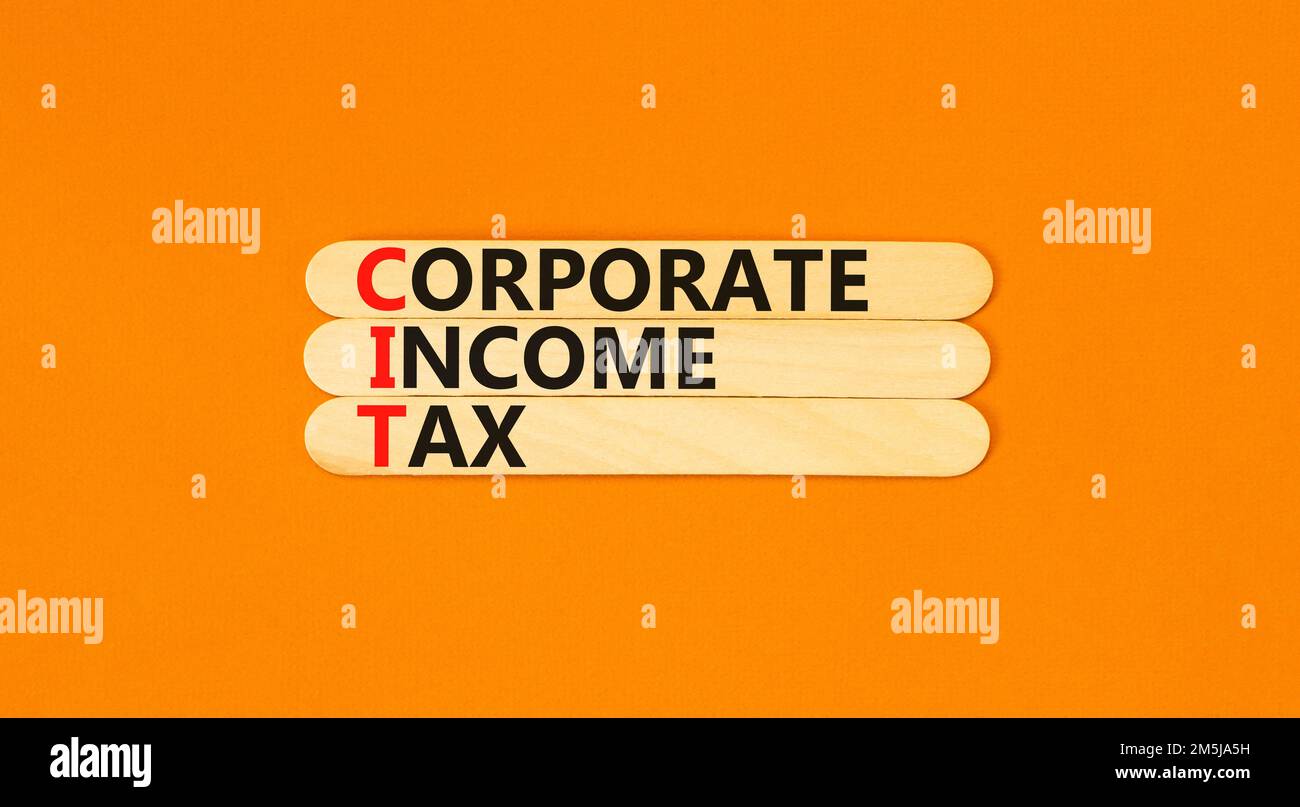 CIT corporate income tax symbol. Concept words CIT corporate income tax ...