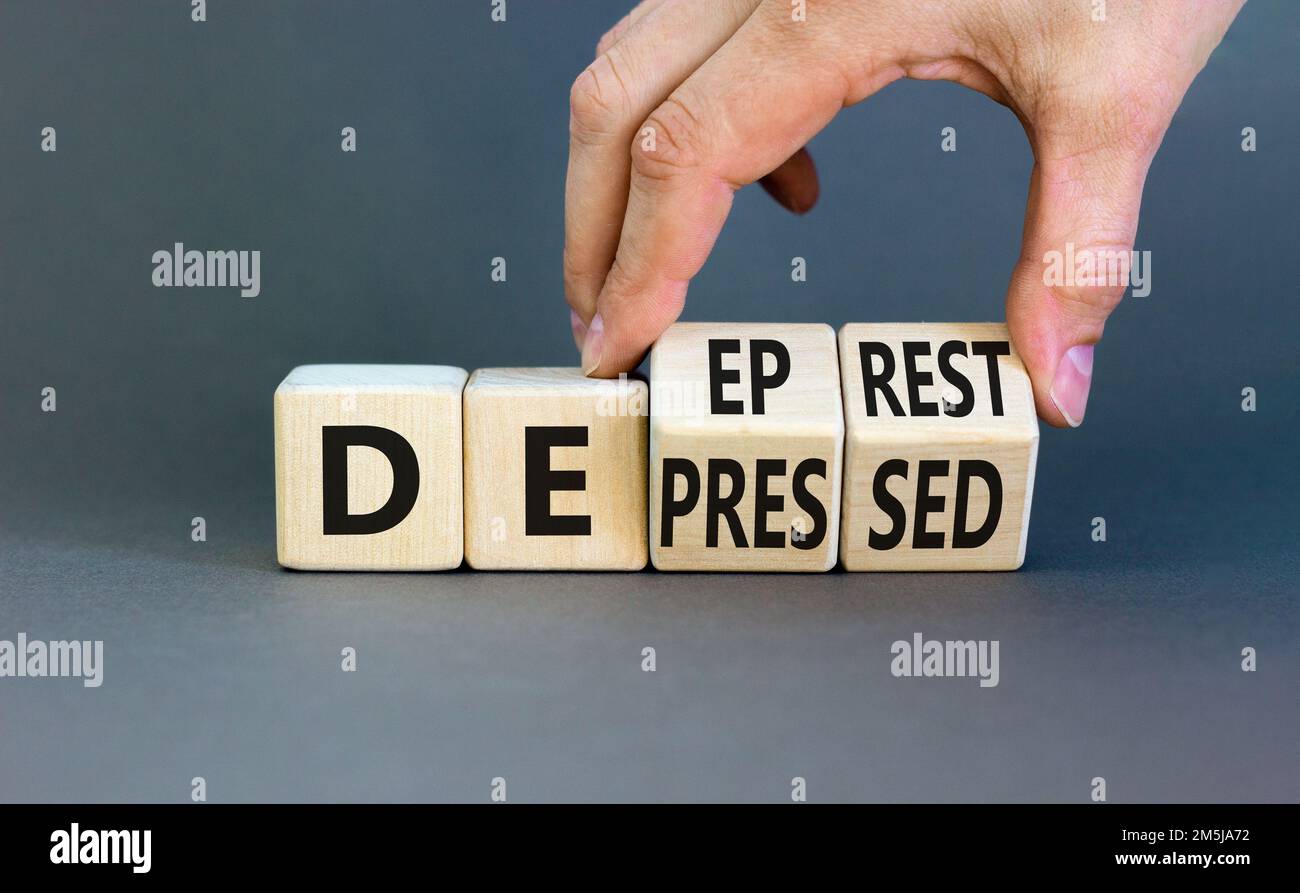 Depressed or deep rest symbol. Concept word Depressed or Deep rest on ...