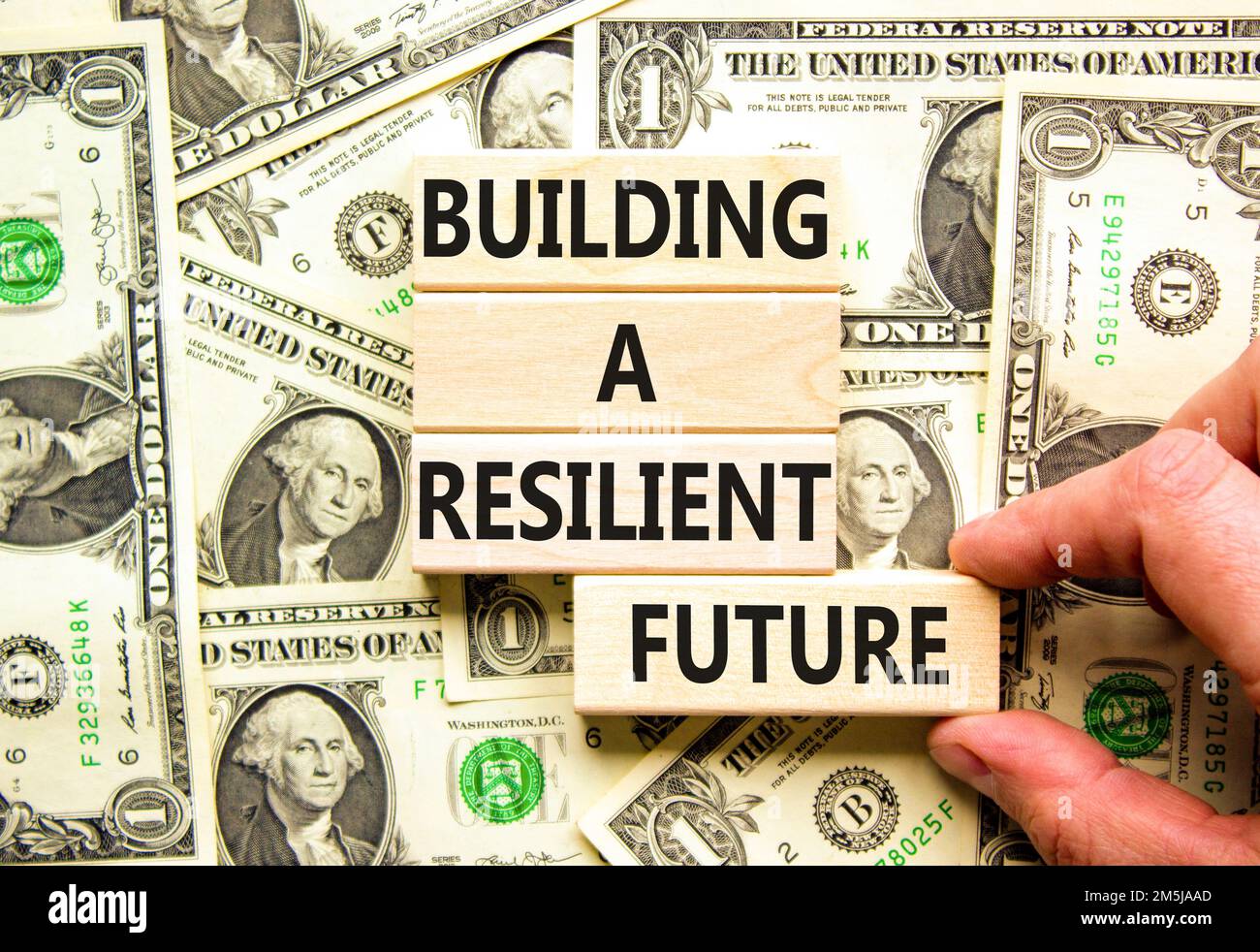Building a resilient future symbol. Concept word Building a resilient ...
