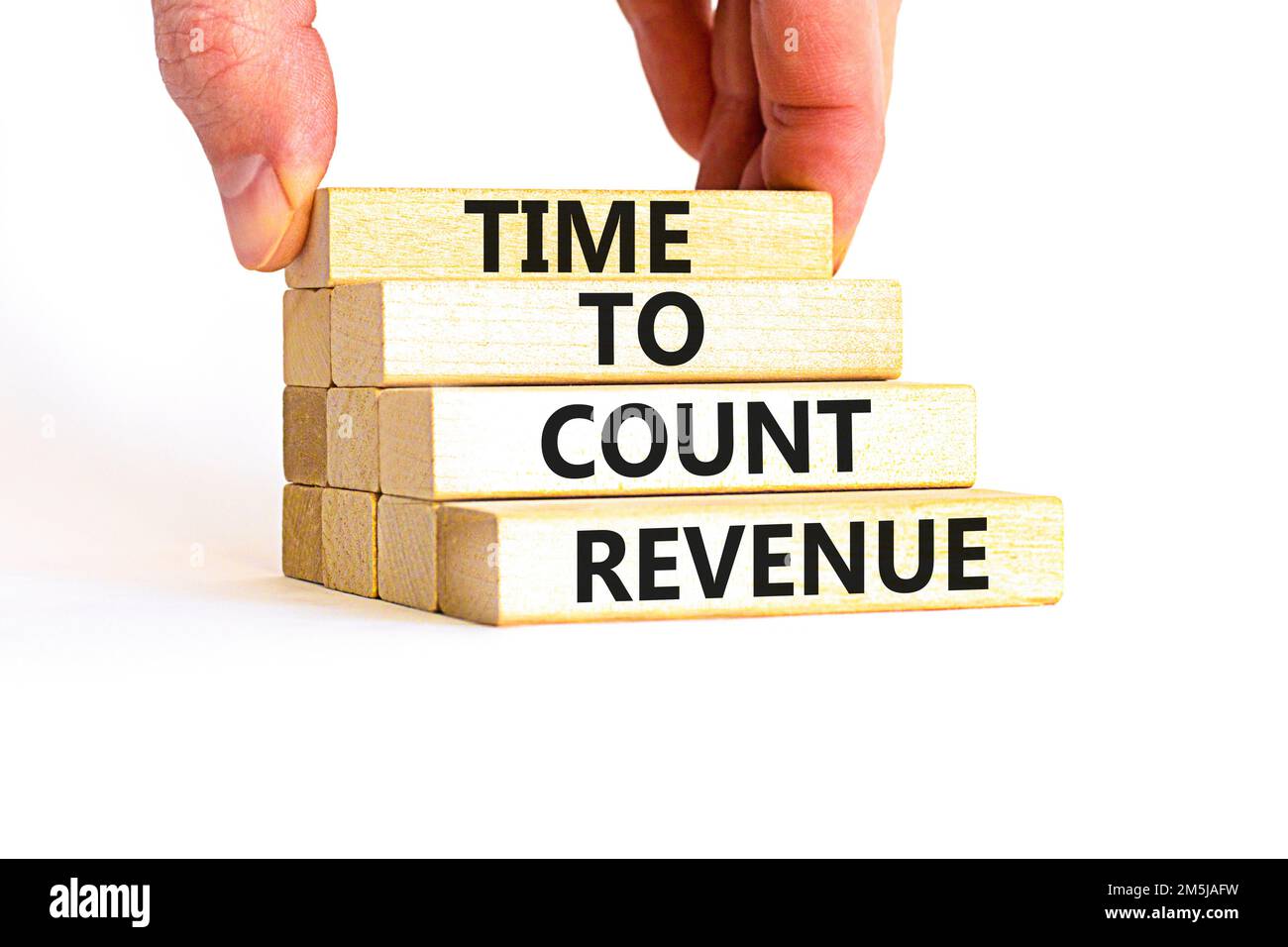 Time to count revenue symbol. Concept word Time to count revenue on ...