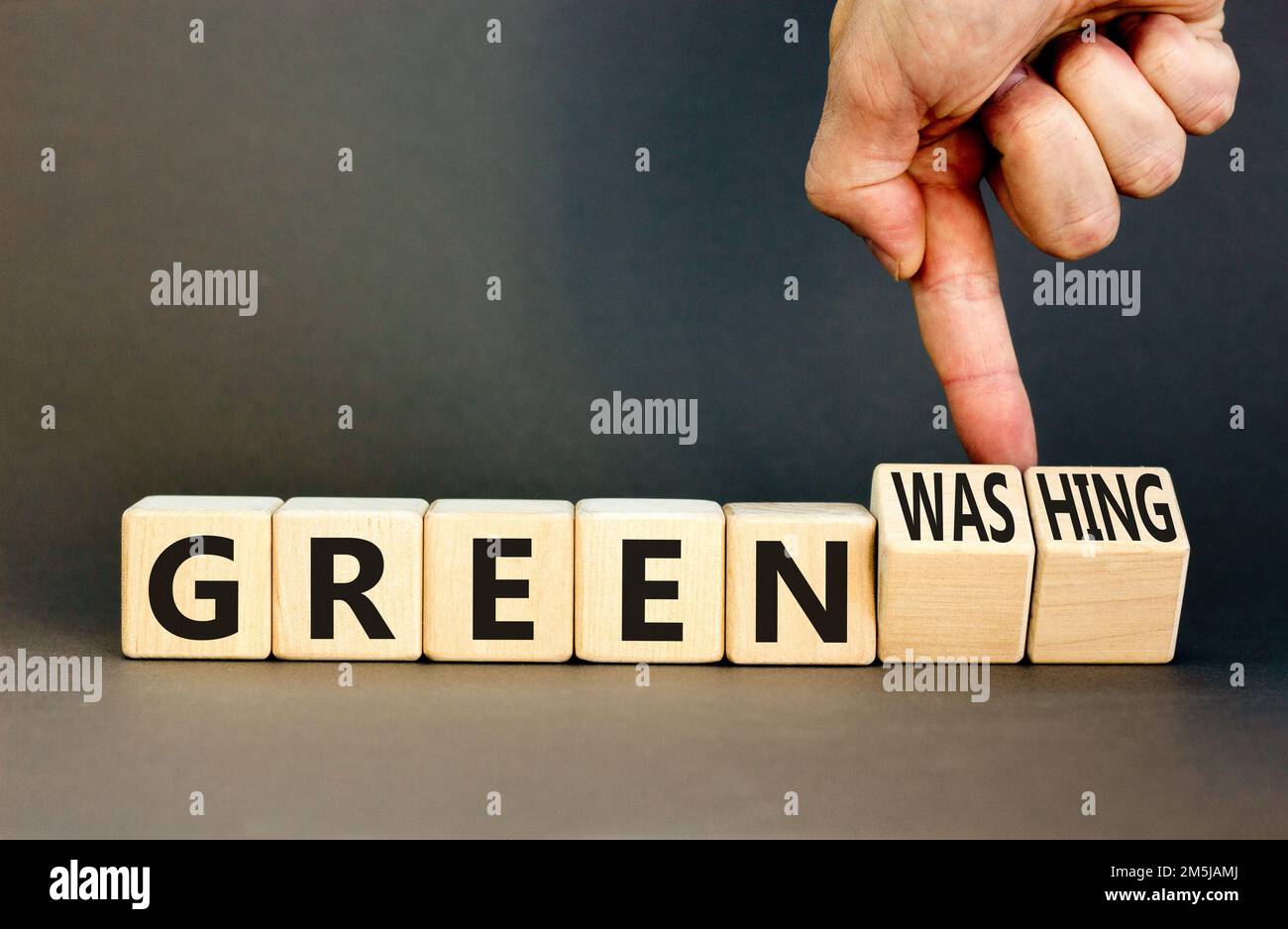 Green or greenwashing symbol. Concept words Green and Greenwashing on ...