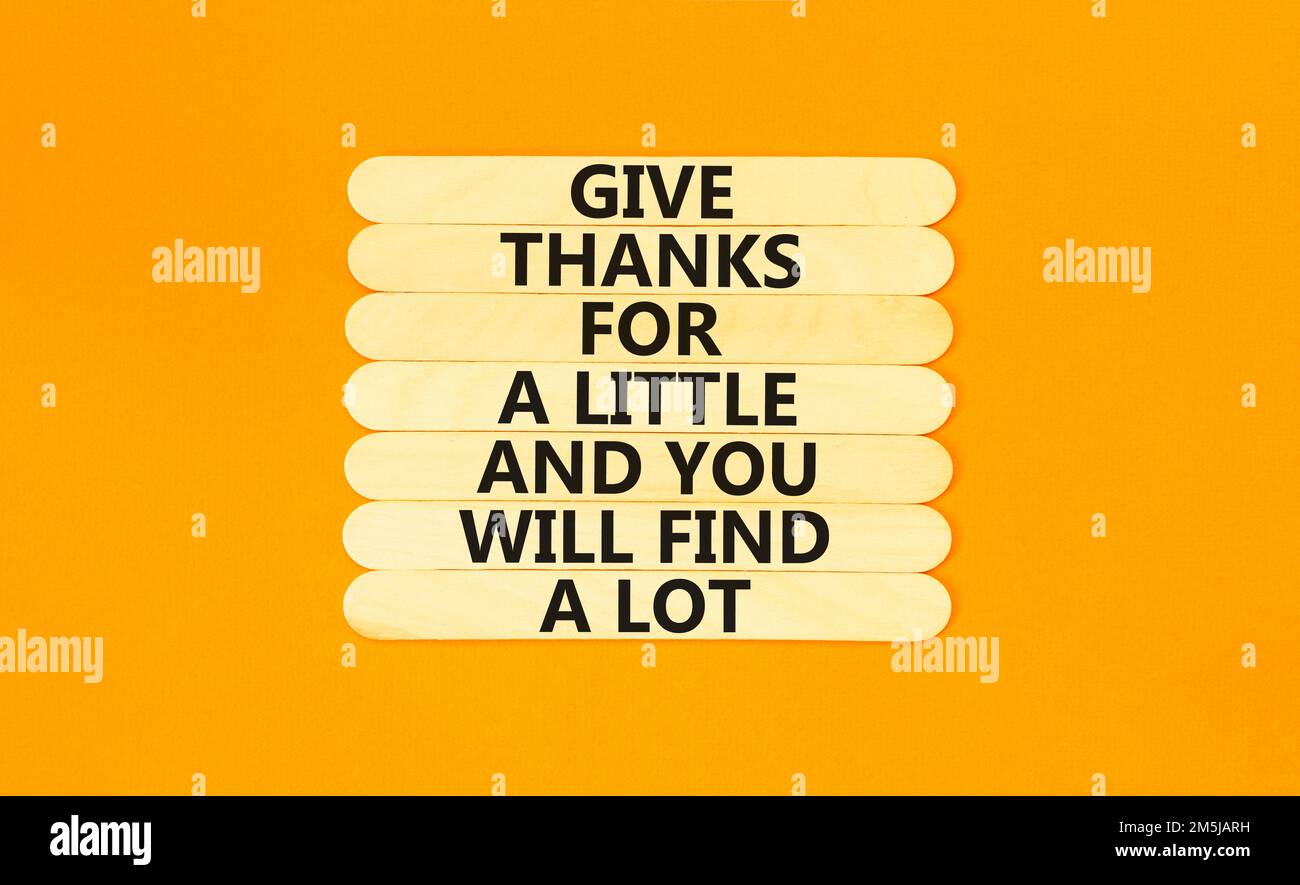 Inspirational signs of gratitude hi-res stock photography and images ...