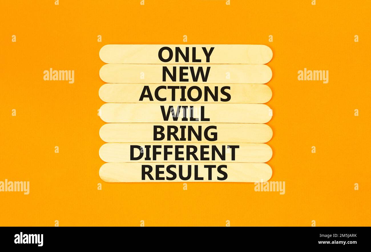 New action symbol. Concept words Only new actions will bring different ...