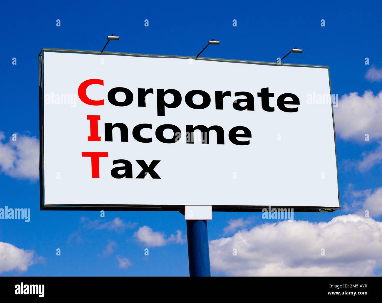 CIT corporate income tax symbol. Concept words CIT corporate income tax ...