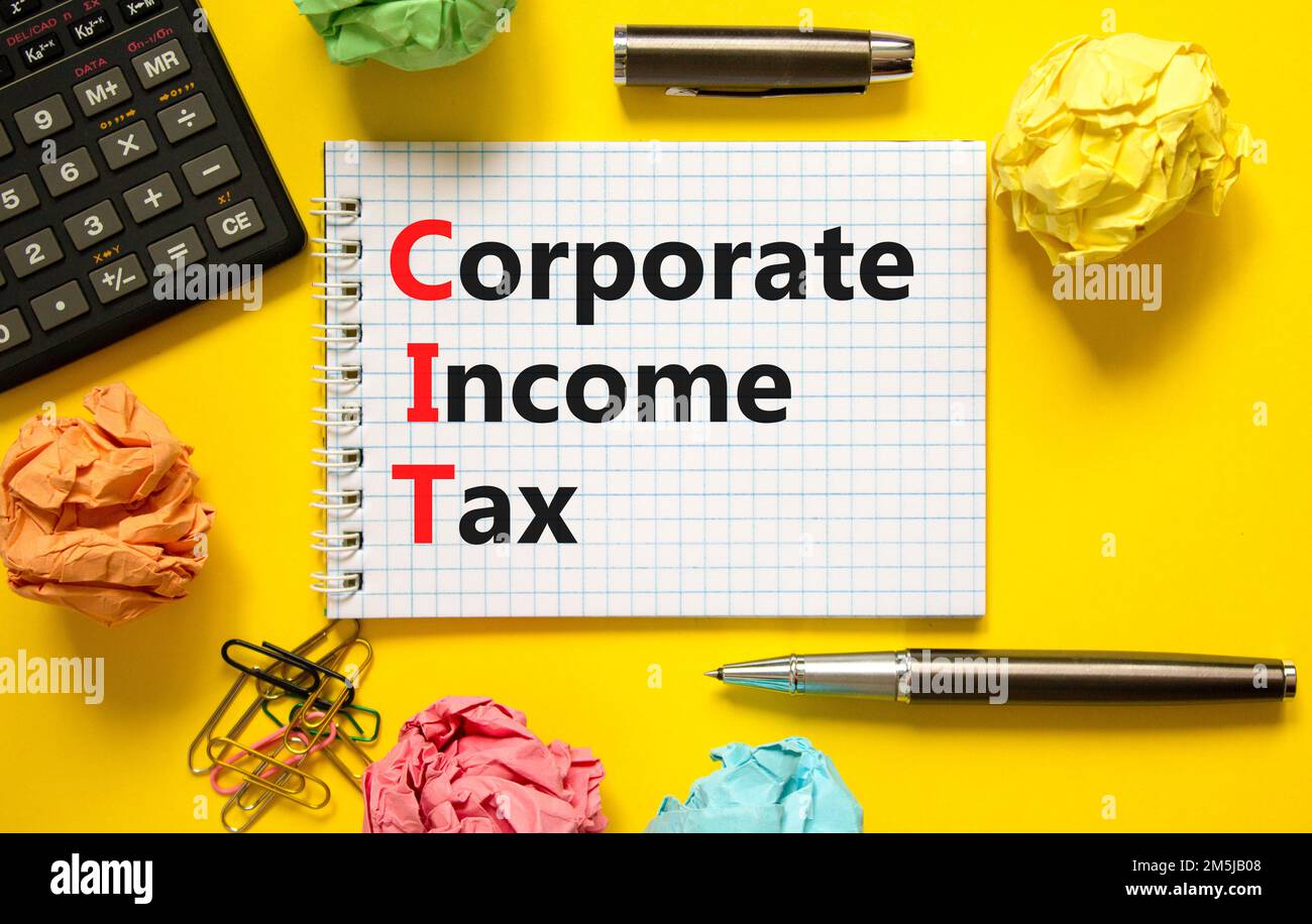 CIT corporate income tax symbol. Concept words CIT corporate income tax ...