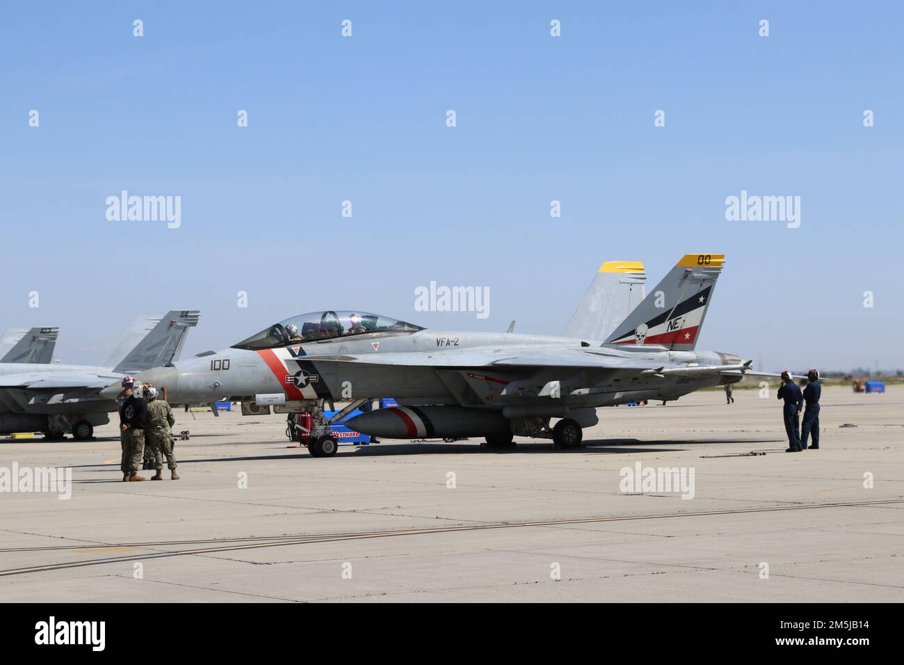 NAS Lemoore's VFA-2 Bounty Hunters CAG jet is ready to taxi to the ...