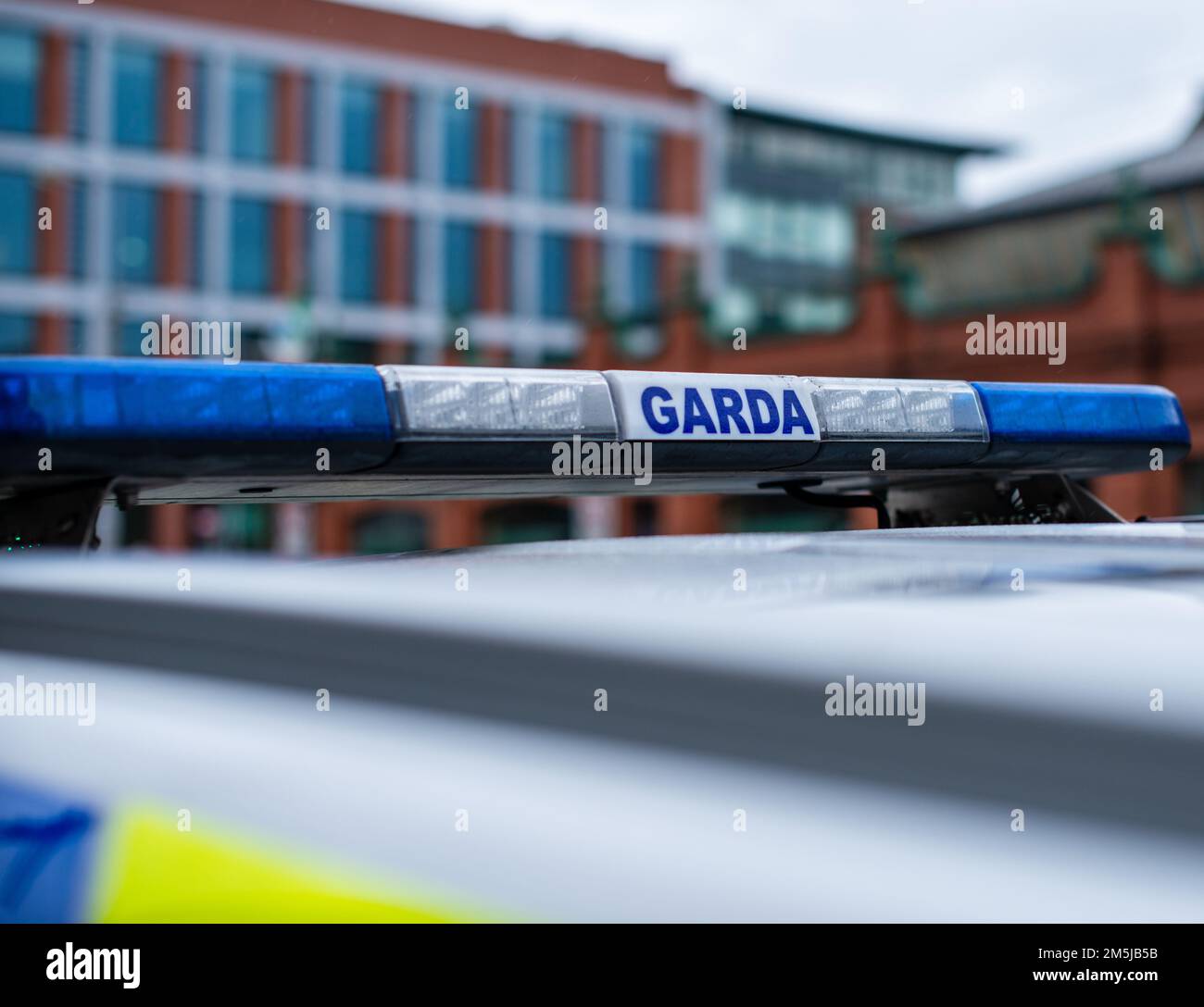 Police emblem on patrol car in Ireland Stock Photo - Alamy
