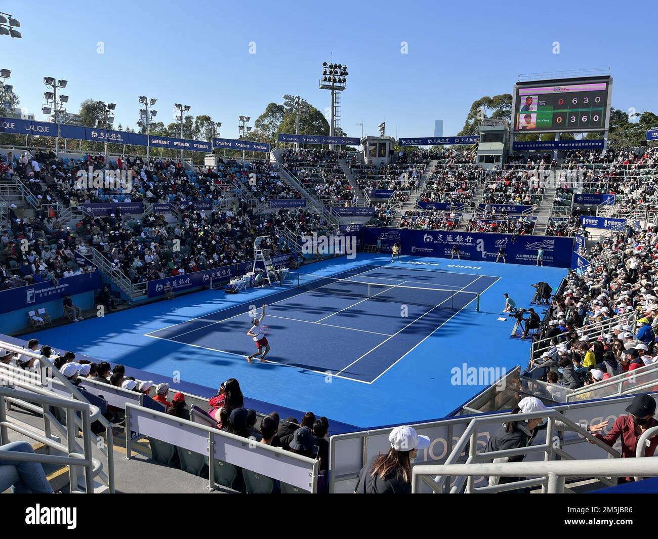 Hong Kong International Tennis Challenge drew a sellout crowd at Victoria Park. 27DEC22 Photo ...