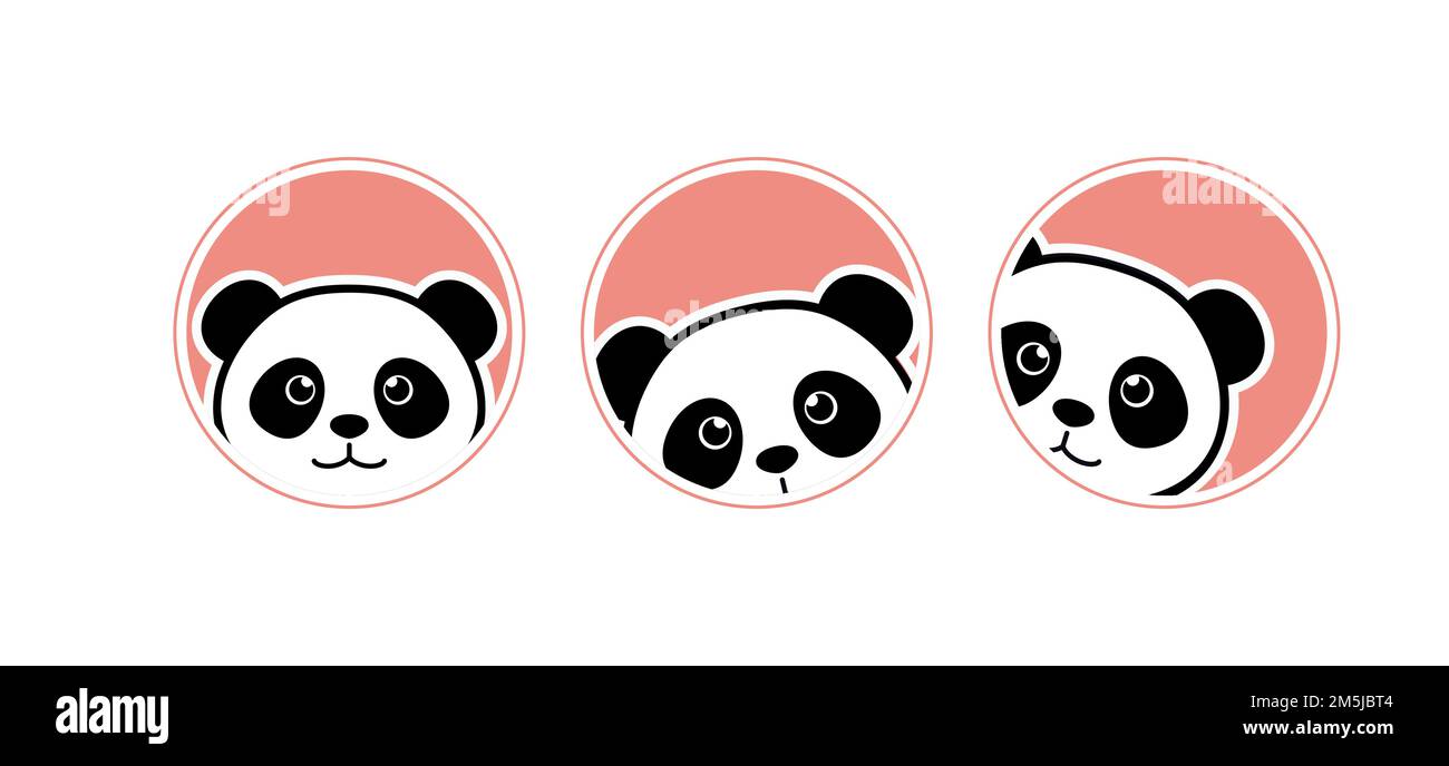 Little Panda. Cartoon Panda. Cute Panda Face. Baby Shower. Paws up over ...