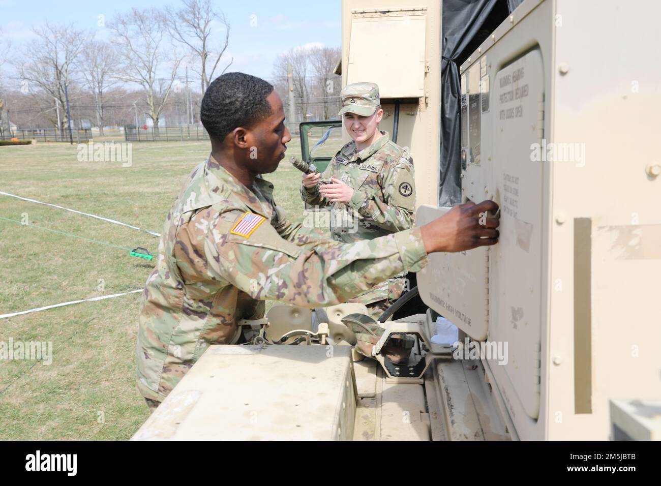 New Jersey Army National Guard Soldiers with Charlie Company, 104th Brigade Engineer Battalion ...