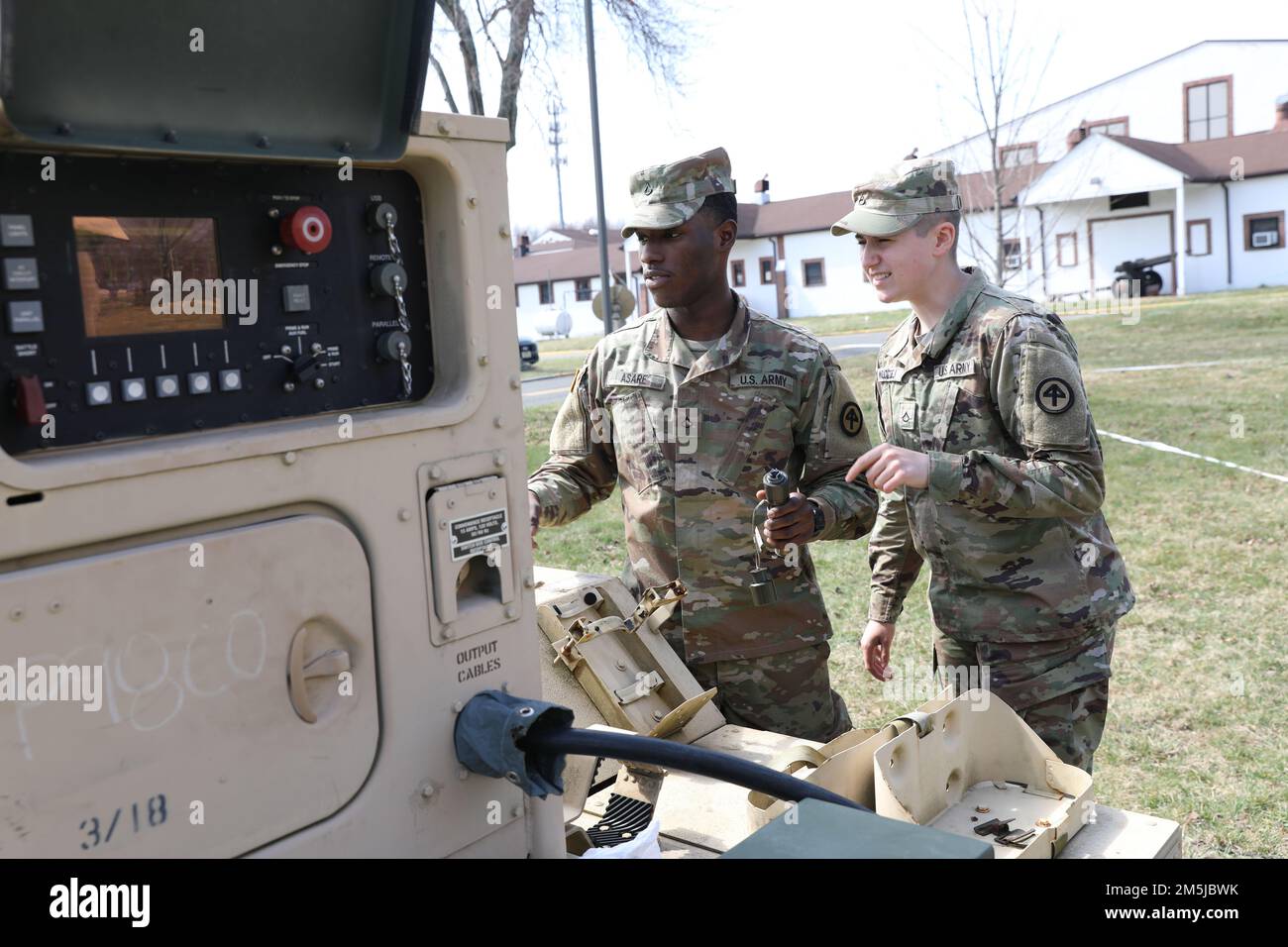 New Jersey Army National Guard Soldiers with Charlie Company, 104th Brigade Engineer Battalion ...