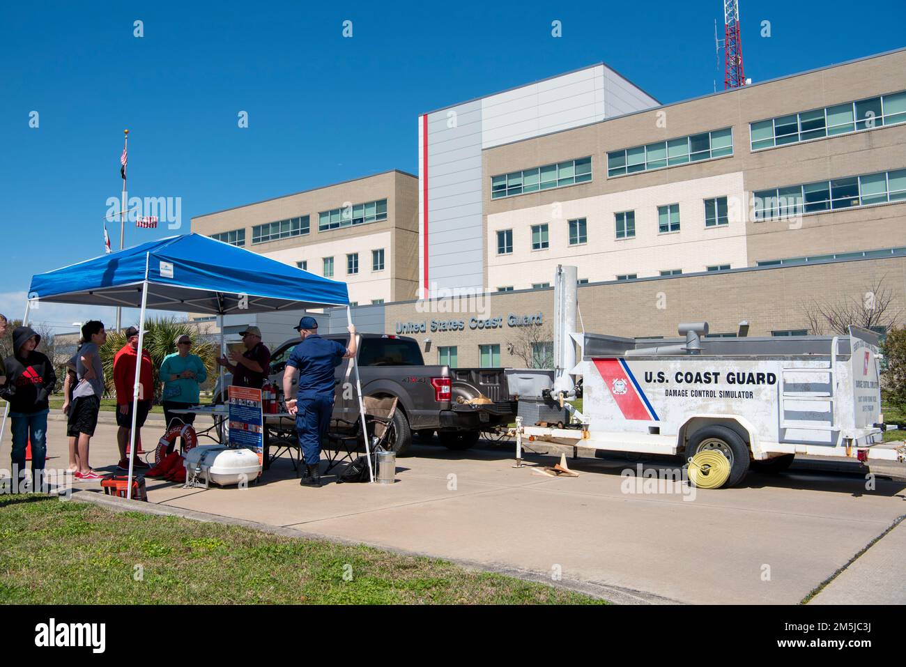 Coast Guard members from Sector Houston-Galveston explain fishing ...