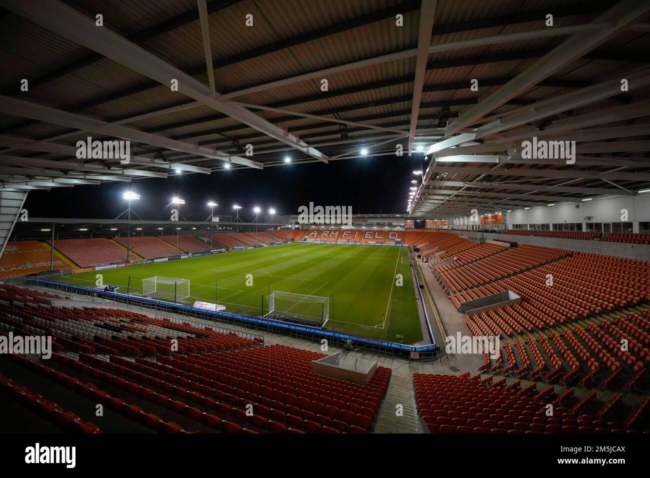 Blackpool, UK. 29th Dec, 2022. General view of Bloomfield Road Stadium ...