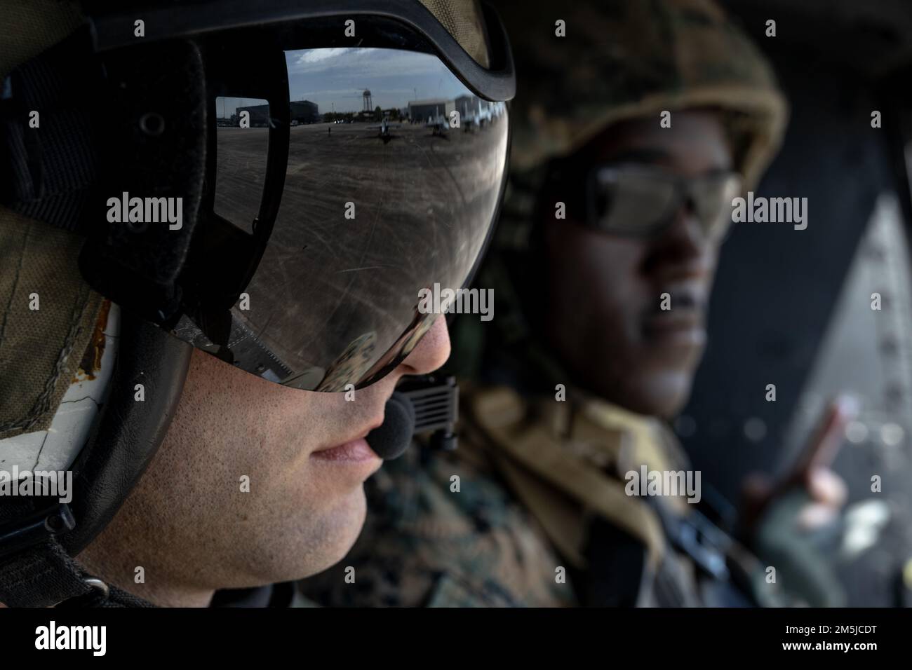 U.S. Marine Corps Sgt. Cameron Ivanyisky, a crew chief with Marine ...